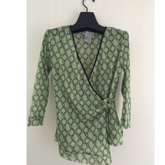 Nine West | Tops | Nine West Faux Wrap Geometric Print Blouse | Poshmark